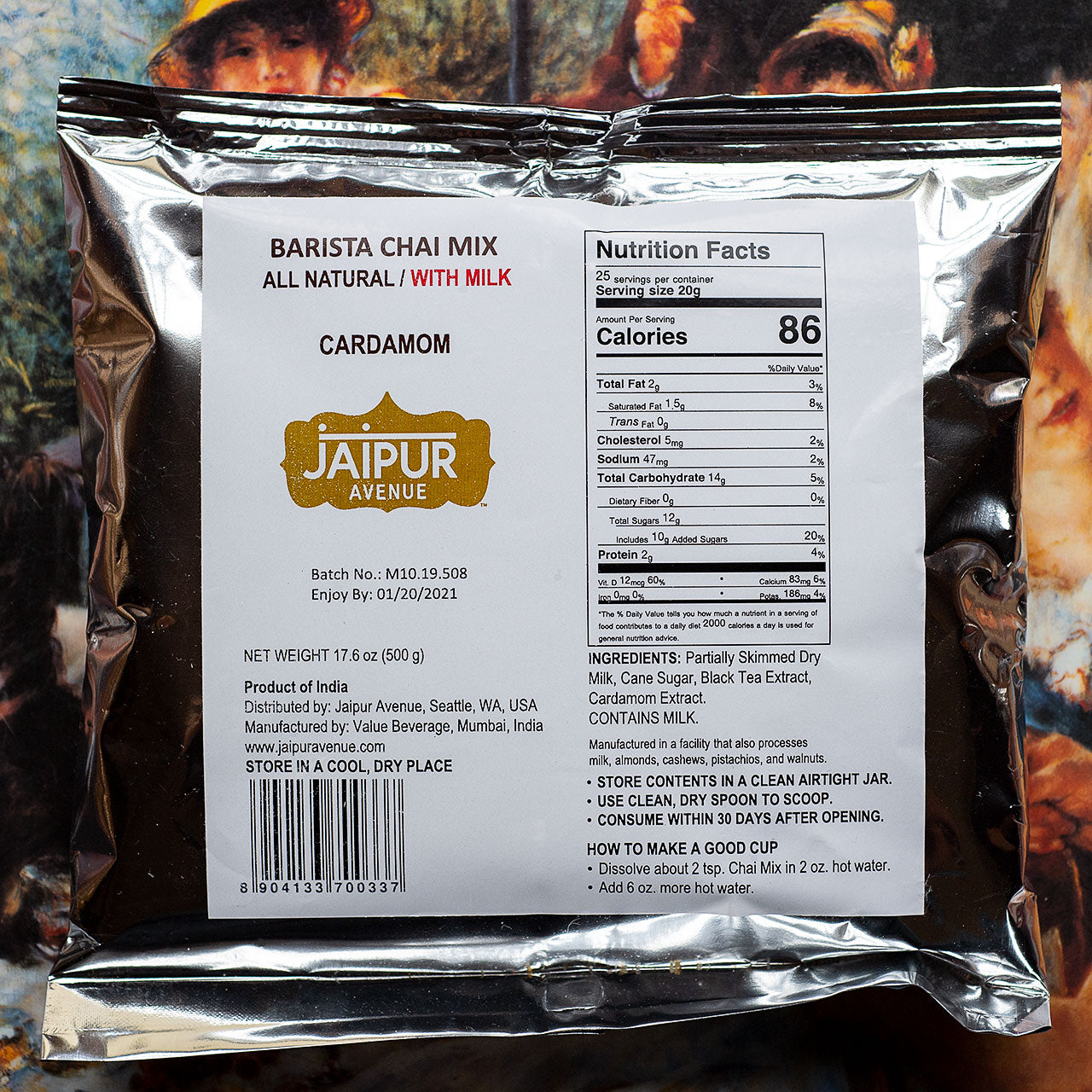 Jaipur Avenue Cardamom Chai Tea Bulk Barista Pack | ChefShop.com ...