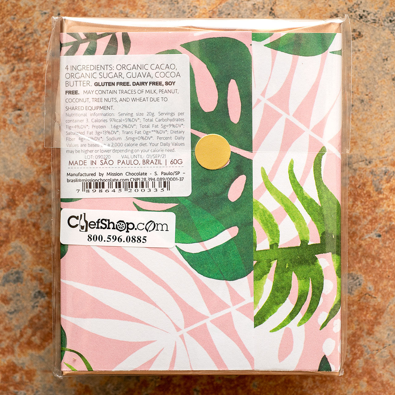 MISSION Chocolate 70% Dark Bar with Candied Guava | ChefShop.com ...