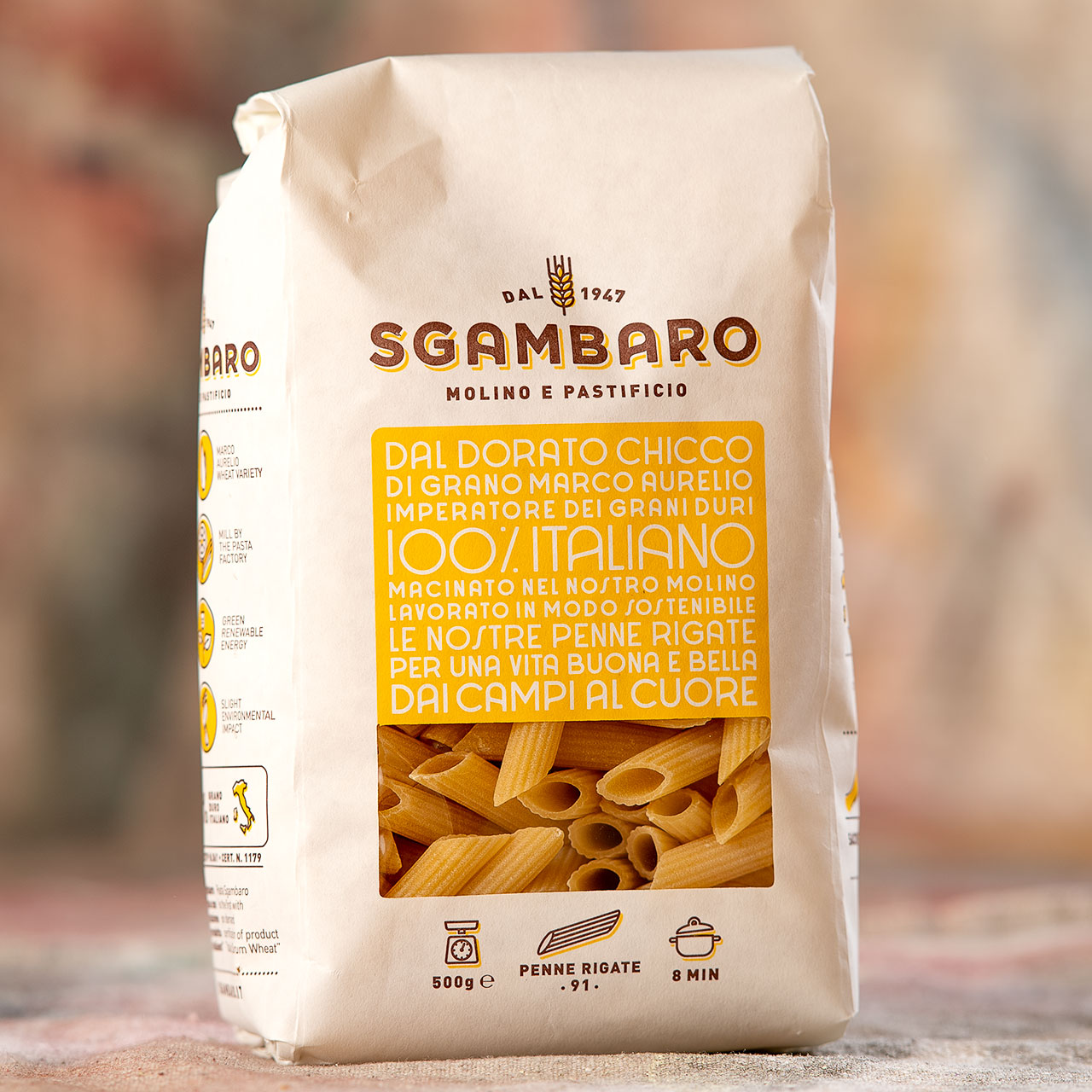 Sgambaro Italian Penne Rigate Pasta for Sale | Chef Shop – ChefShop.Com