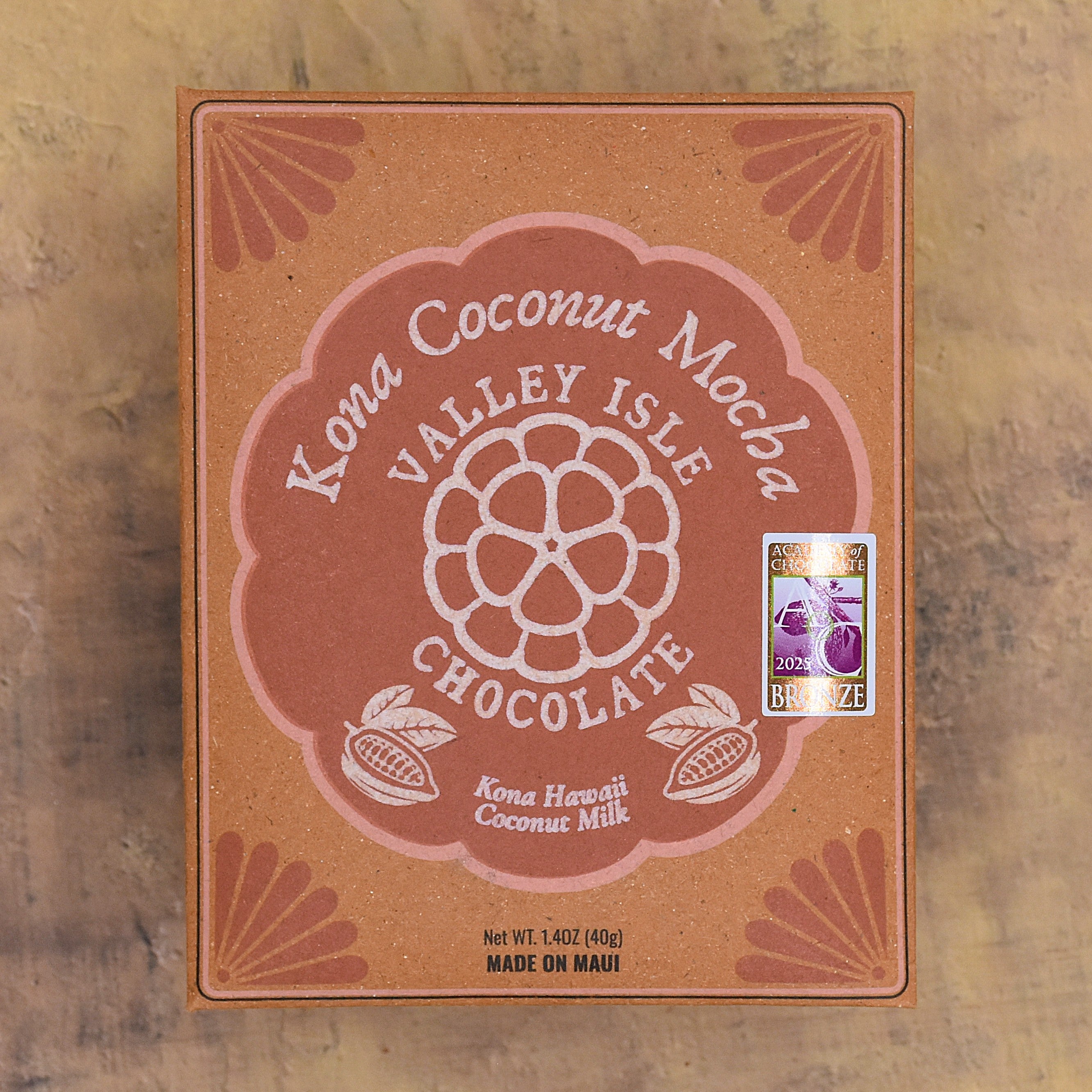 Valley Isle Kona Coconut Mocha Chocolate Bar with Maui Oma Coffee ...